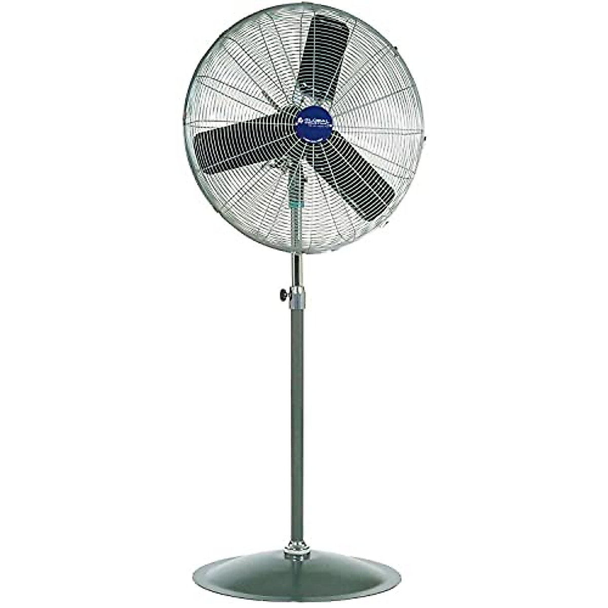 Global Industrial Oscillating Pedestal Fan, 24" Diameter, 1/4HP, 7525CFM