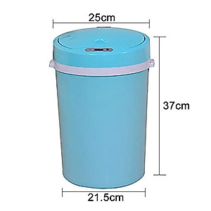 WENLII 16L Automatic Induction Trash Can Touchless Smart Motion Sensor Rubbish Waste Bin Waste Garbage Bin