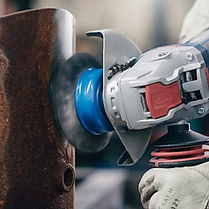 Bosch X-LOCK 2608620731 Wire Brush, 4.5 inches (115 mm) Diameter, Beveled Shape, Iron 0.02 inches (0.5 mm) Twist, 1 Piece