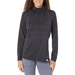 Ariat Female Rebar Evolution 1/2 Zip Top Black X-Small