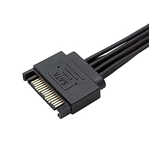 YiKaiEn 15 Pin SATA Power Extension Cable SATA Male to Female Extender Cable Adapter for HDD Hard Drive 12.6inch 32cm