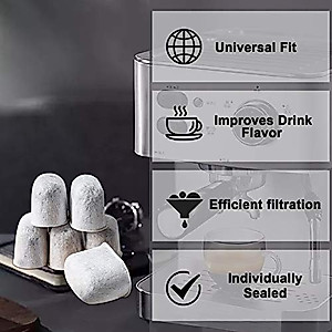 Fasezoomit 12 Pack Compatible Charcoal Water Filter Replacements for Breville BWF100 and Keurig Coffee Machines(12 Pack)