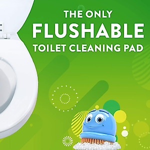 Scrubbing Bubbles Fresh Brush Toilet Bowl Cleaning System Starter Kit, Stain Removing, Citrus Action Scent, Includes: Wand + 4 Refills + 1 Stand