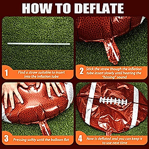 20 Pieces Sports Foil Balloon Set, Baseball Balloons Football Balloons Basketball Balloons Soccer Balloons Metallic Mylar Balloons Sports Game Balloons for Boy Baby Shower Birthday Sports Themed Party