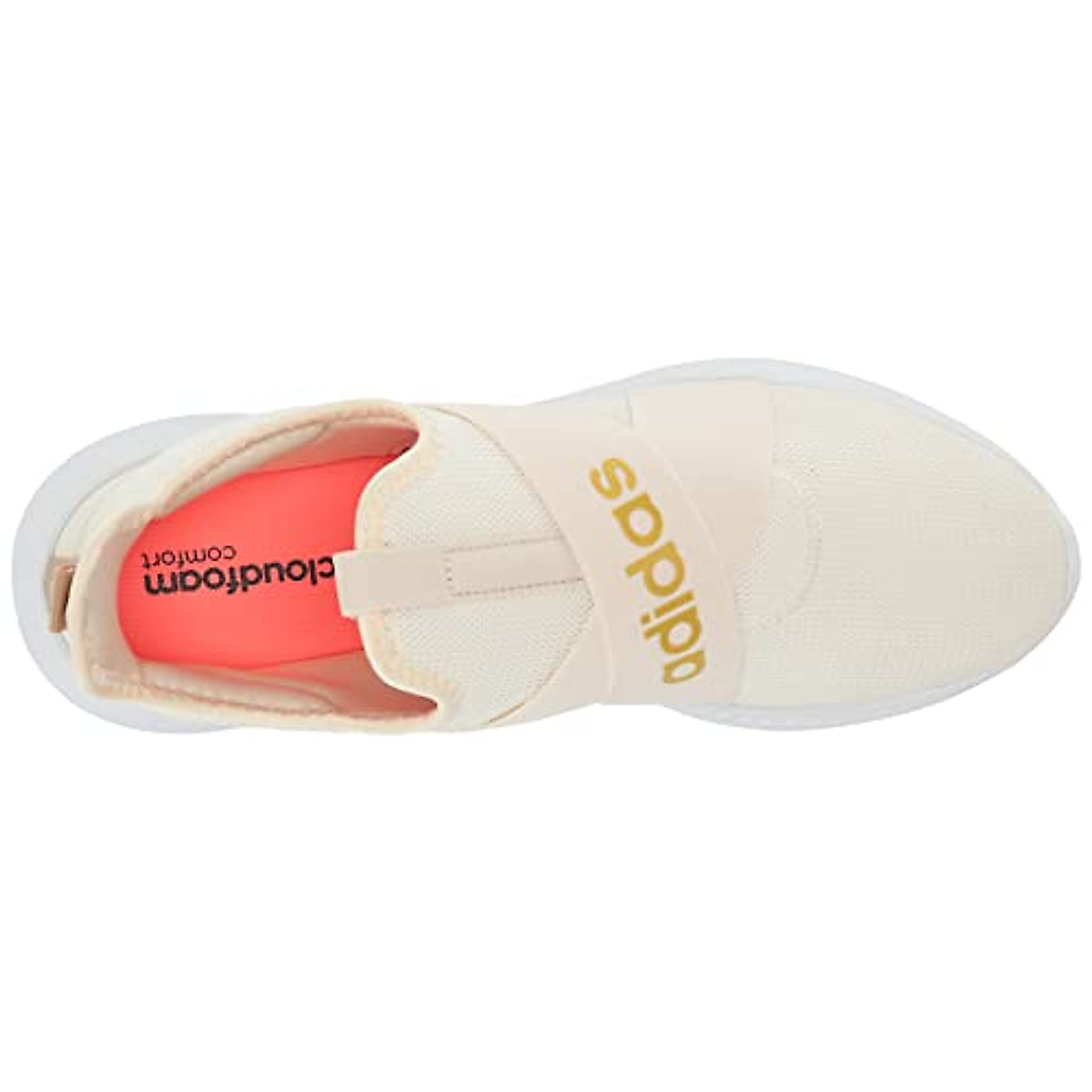 adidas Women's Puremotion Adapt Running Shoe, Off White/Off White/Golden Beige, 8.5
