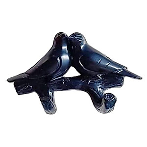 Luxury Coat Key Hanger,Resin Bird Wall Decorations,Coat Clothes Towel Hook for Robe Home Entryway Towels Purse, Black