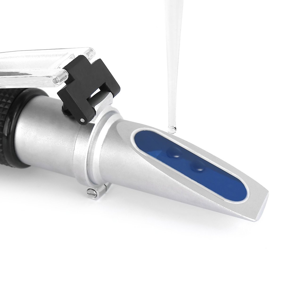 TRZ Brix Refractometer with ATC, Handheld Refractometer,Dual Scale-Specific Gravity 1.000-1.130 and Brix 0-32% for Beer Wine and Fruit