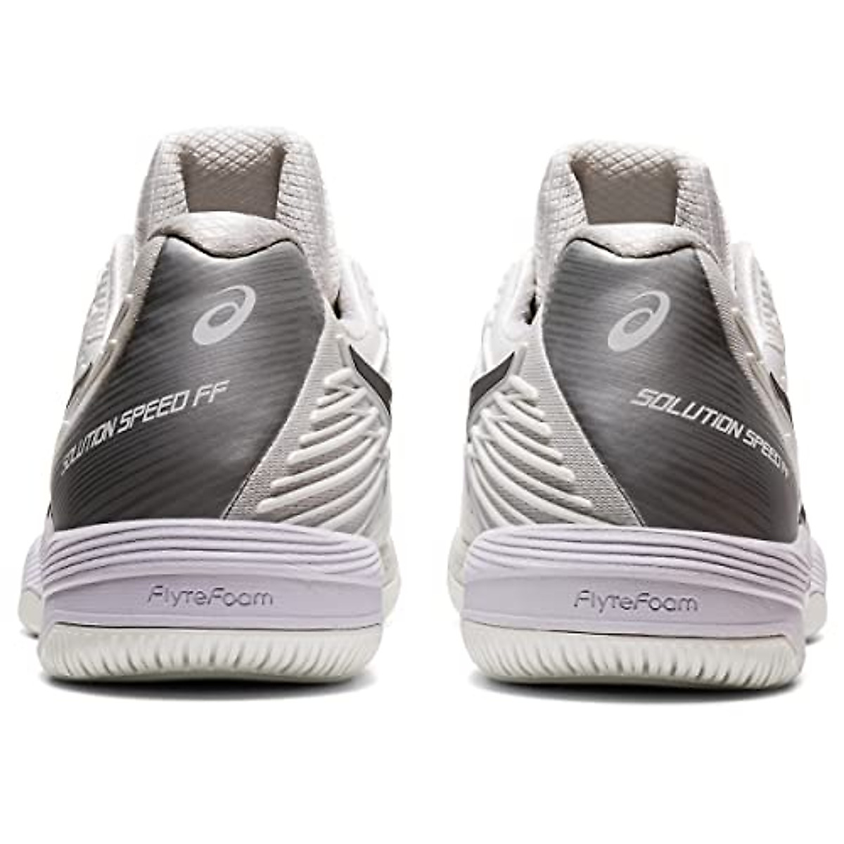 ASICS Men's Solution Speed FlyteFoam 2 Tennis Shoes, 10.5, White/Black