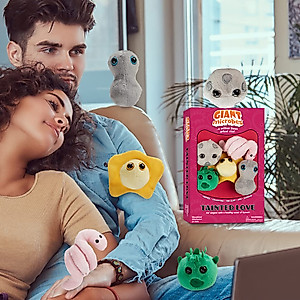 GIANTmicrobes Tainted Love Themed Gift Box - Learn About Health with This 5-Piece Box Set of 3” STIs, Unique Gift for Students, Educators, OBGYNs, and Anyone with a Healthy Sense of Humor