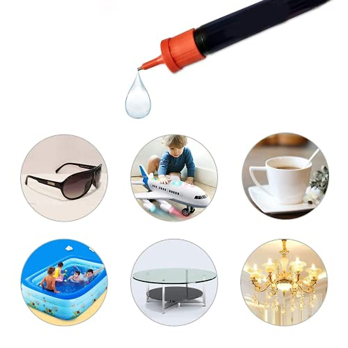 Liquid Plastic Welder - UV Light Curing Glue Adhesive Kit 5 Seconds Fix/Fill/Seal/Bond/Repair Almost Anything - Waterproof and Heat - Resistant
