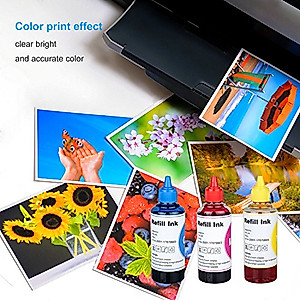 Inkjet Printer Refill Ink Dye Bottles Kit for LC201 LC203 LC101 LC103 LC20E LC209 Refillable Ink Cartridges or CISS, for MFC-J5520DW, MFC-J6520DW, MFC-J475DW, MFC-J4320DW, MFC-J485DW, MFC-J775DW