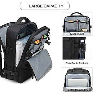 Shaelyka Medium Travel Backpack, 23L Carry On Backpack,Flight Approved Water Resistant Luggage Backpack Fit 15.6 Inches Laptop