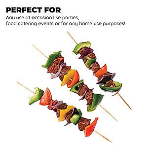 GOOD LIVING 12-Inch Bamboo Skewers for Fruit, BBQ, Shrimp, Vegetables and More, 1-Pack (100 Skewers)