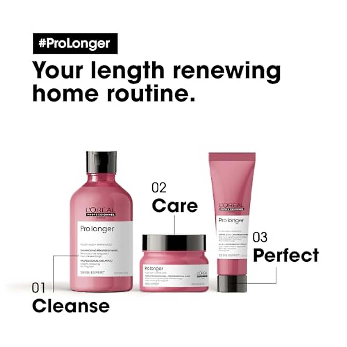 L'Oreal Professionnel Pro Longer Mask - Reduces Breakage & Appearance of Split Ends For Thin & Fine Hair Types, Adds Softness & Shine