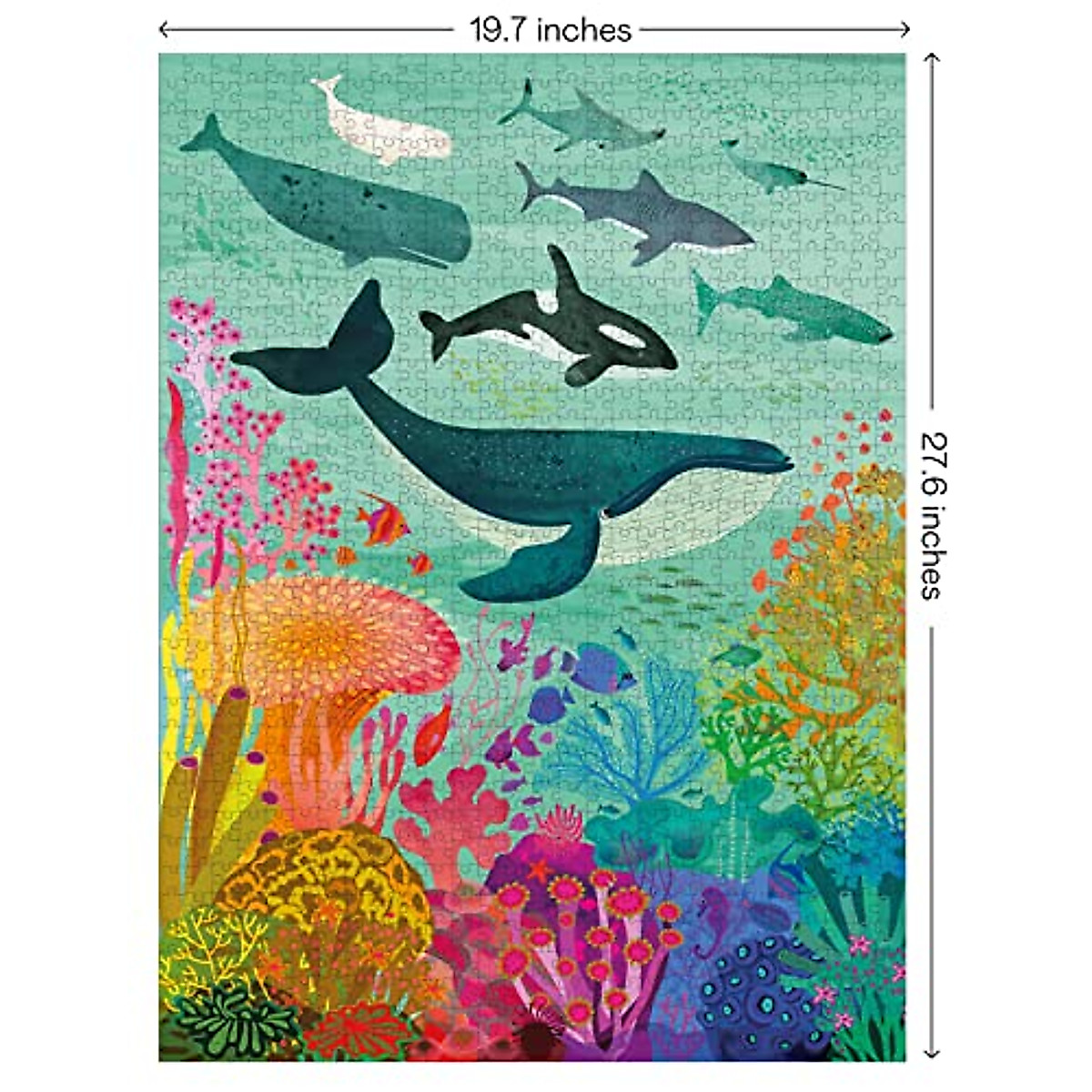 Elena Essex 1000 Piece Puzzle for Adults - Woodland Magic, Desert Hideout, Autumn Wheel, Winter Wheel, Dream Away (Ocean Deep)