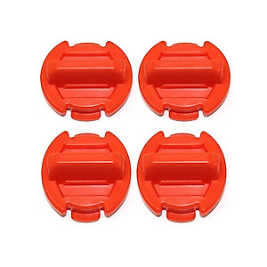 Orange Floor Drain Plug Plugs (4 Pack) for Polaris RZR