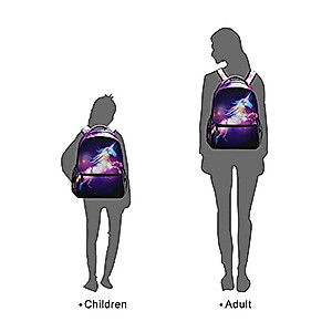 MNSRUU Unicorn Backpacks for Boys and Girls Kids Unicorn School Bookbag Lightweight Travel Bag with Adjustable Strap