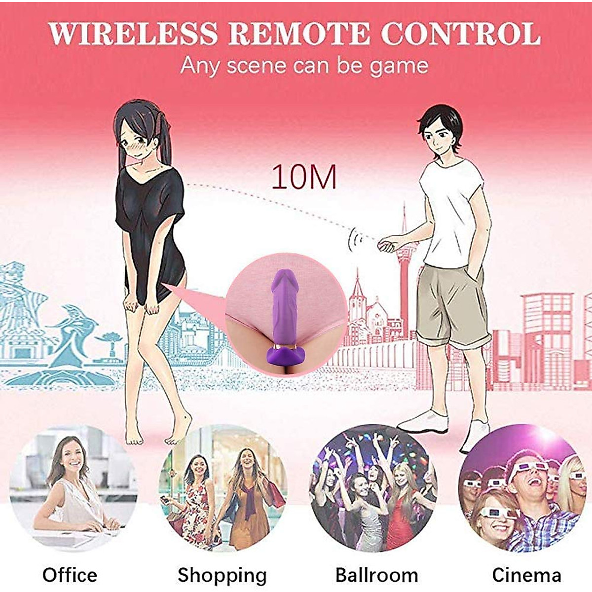 Clit Vibrating Dildo Panties with Virbrater