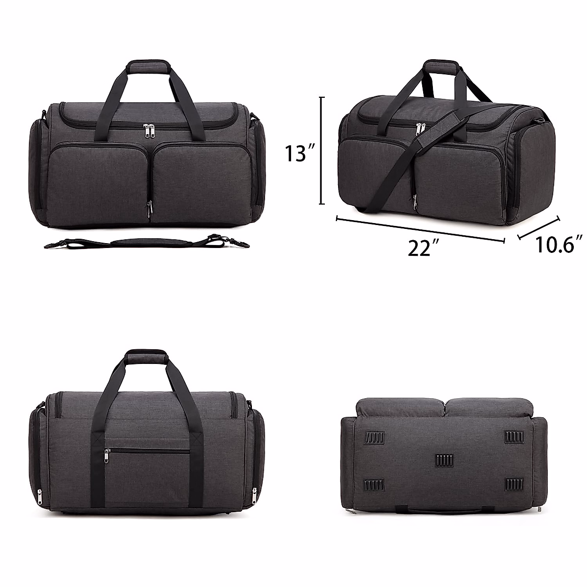 Sneaker Bag Travel Shoes Duffel Bags Men Women Gym Sports Luggage Duffle Carrying Case Bag with Divider Adjustable Compartment Portable Soccer Athletic Shoes Carrier Heavy Duty Traveling Accessories