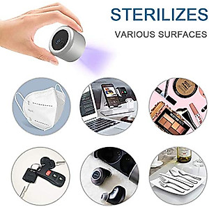 LAVONE Water Bottles, Self-Cleaning and Insulated Stainless Steel Water Bottle with UV Water Purifier, with Handle, 18 oz