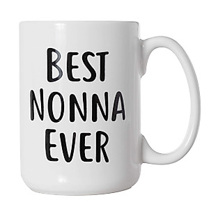 Artisan Owl Best Nonna Ever - 15 oz Double-Sided Coffee Tea Mug (Best Nonna Ever)