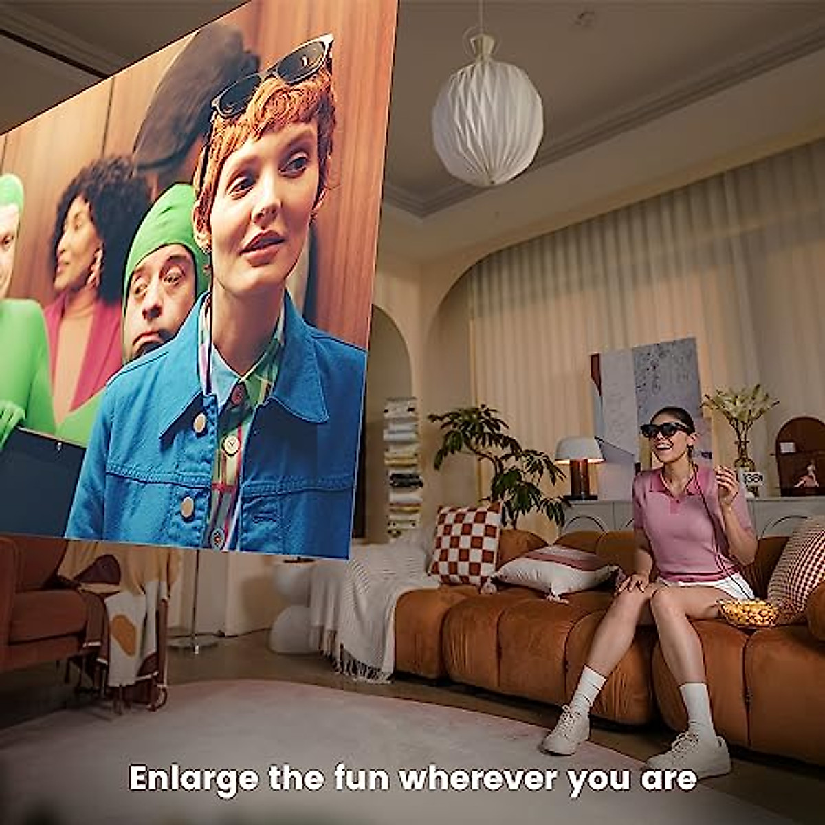 XREAL Air AR Glasses, Formerly Nreal, Smart Glasses with Massive 201" Micro-OLED Virtual Theater, Augmented Reality Glasses, Watch, Stream, and Game on PC/Android/iOS–Consoles Cloud Gaming Compatible