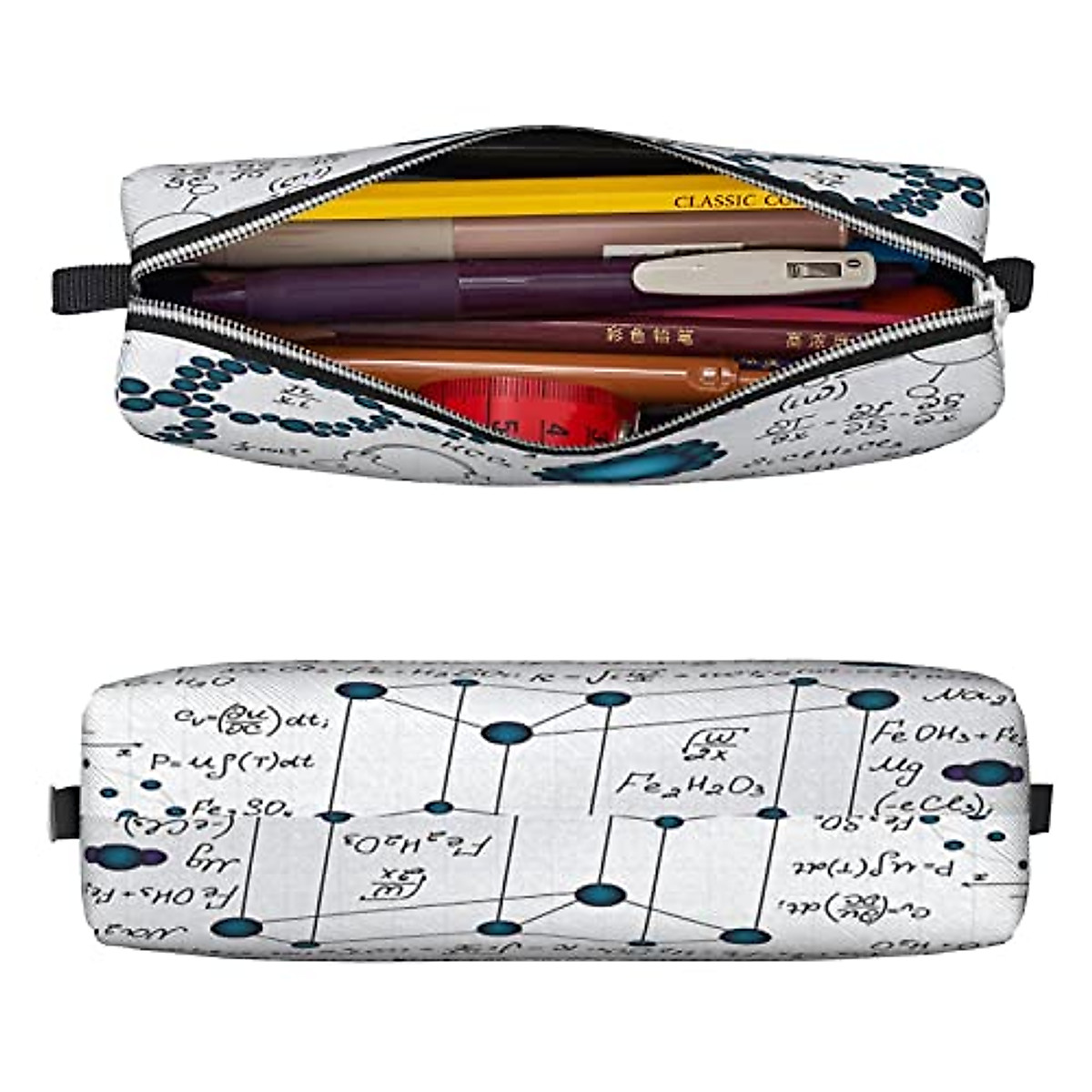 Limhibu Pencil Case Physics Dna Molecule Formulas Big Capacity Pencil Bag Large Storage Pouch Desk Organizer Marker Pen Case Stationery Bag Pencil Holder for Boys Girls Teen Adult