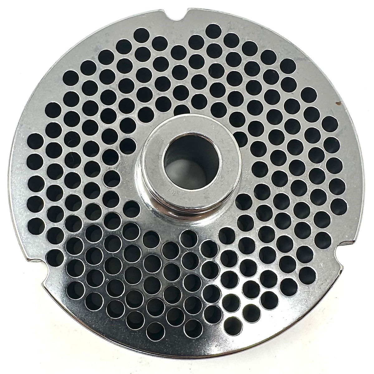 Cutlery Mania #32 Meat Grinder Plate, Hubbed, 15 mm Width, D2 Steel (3/16 Inch)