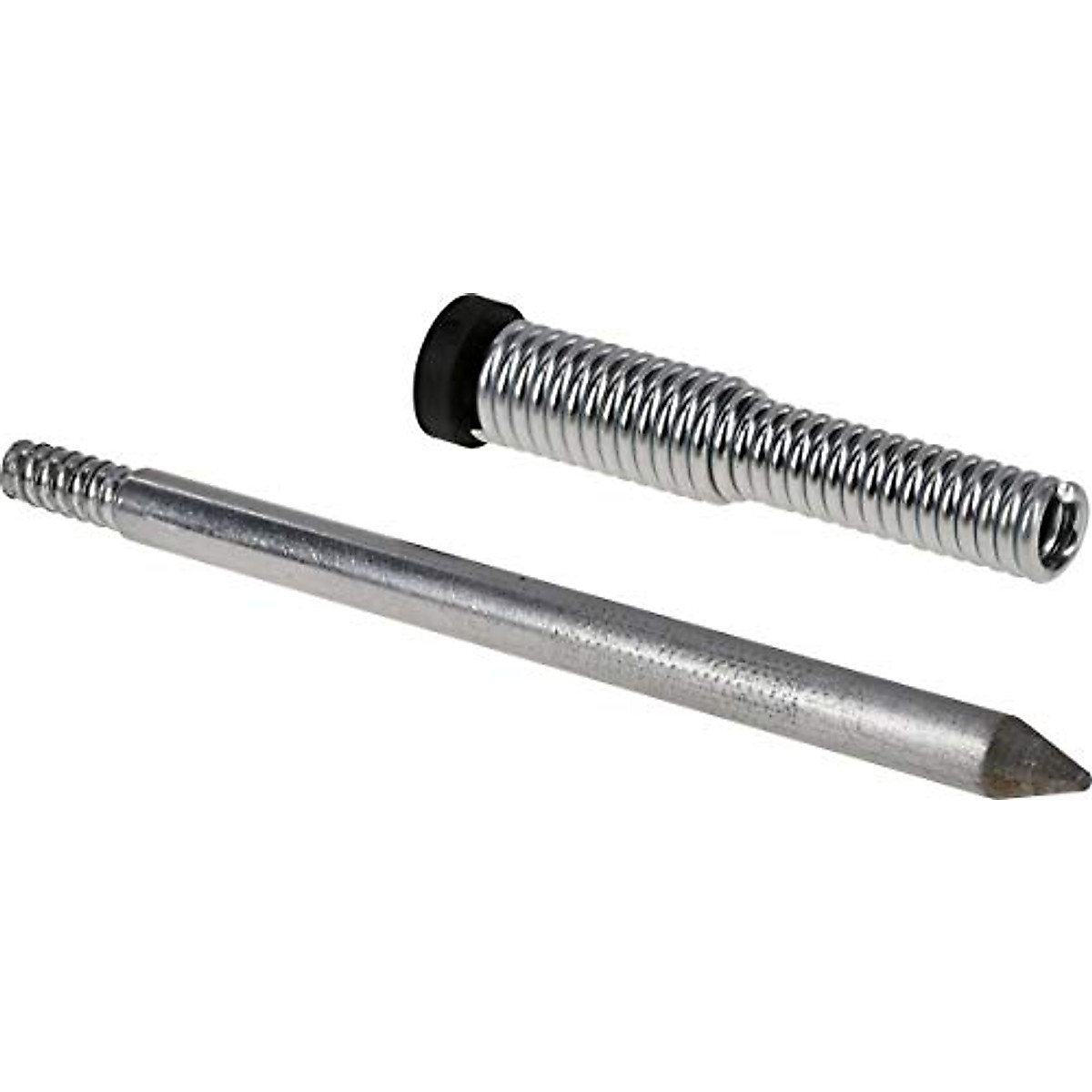 Hillman 847396 Driveway Marker Stake with Spring Back Action for Snow Poles or Rods and Student Drivers, Reflective Silver