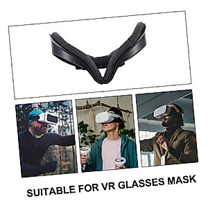 3pcs Vr Mask Accessories Vr Facial Interface Bracket Face Cover for Vr Headset Face Cover Replacement Vr Headset Sweatproof Cover Vr Part Face Cushion Pad Replacement Vr Accessory
