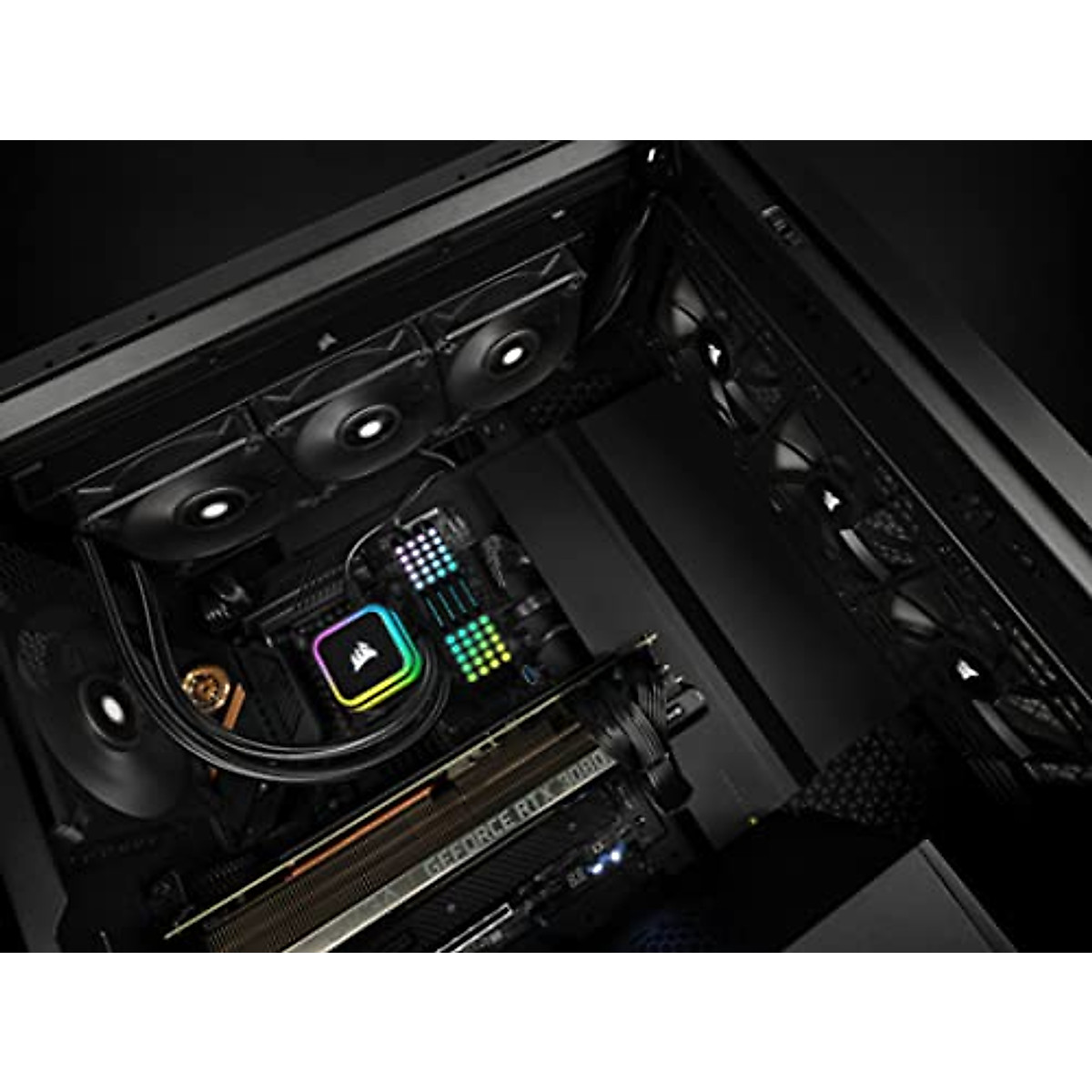 Corsair AF120 Elite, High-Performance 120mm PWM Fluid Dynamic Bearing Fan with AirGuide Technology (Low-Noise, Zero RPM Mode Support) Single Pack - Black