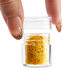 3 Pack Clear Bead Organizers and Storage Containers with Lids for Glitter, Arts and Crafts (93 Pieces)