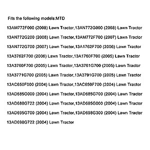 738-0919A Steering Shaft with Bushing by Ohoho - Compatible with MTD - Replaces 738-0919B, 738-0919, 753-04517 76-044