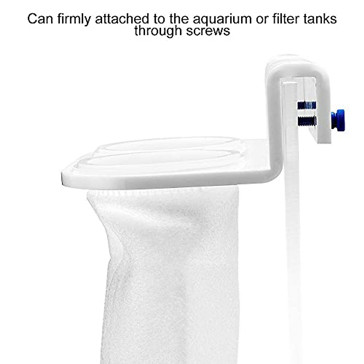 eecoo Aquarium Filter Sock Bracket Aquarium Acrylic Durable Double Hole Filter Bag Bracket Water Filter Holder Support Fish Tanks Accessory