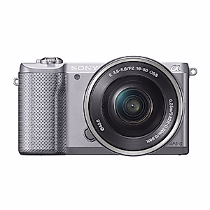 Sony Alpha a5000 Mirrorless Digital Camera with 16-50mm OSS Lens (Silver)