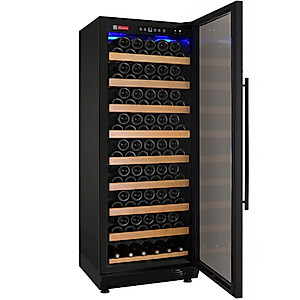 Allavino 24" Wide Vite II Tru-Vino 99 Bottle Dual Zone Stainless Steel Right Hinge Wine Refrigerator