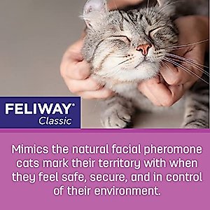 FELIWAY Classic Cat Calming Pheromone Diffuser, 30 Day Starter Kit (48 mL)