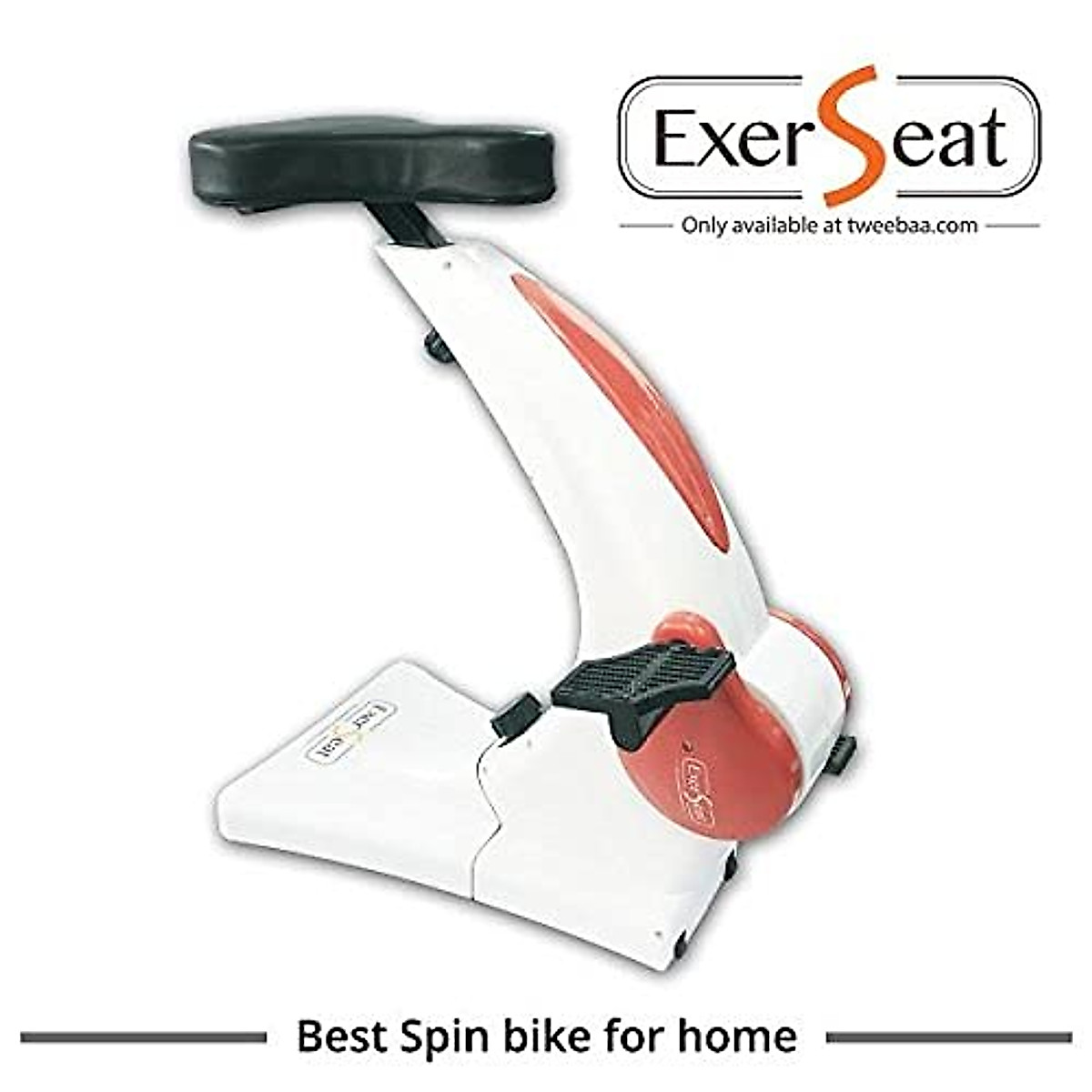 ExerSeat - Compact Hands Free Stationary Exercise Bike is Easy and Fun to Use.