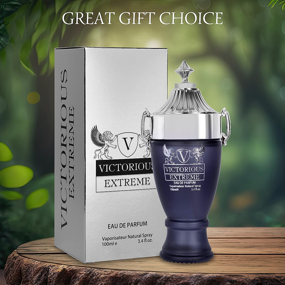 Victorious Extreme for Men Eau De Parfum - Formulated Using the Finest, Prime Ingredients - Fruity, Salty Fragrance - Black pepper & Fresh Orange Blossom - Packaged in a 100% Recycled Paper