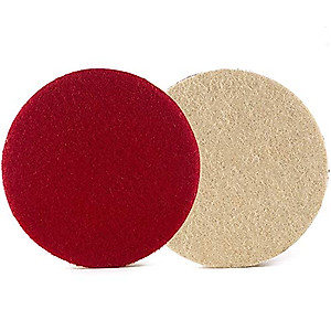 Glass Polish 11035 Dense Felt Polishing Pad, Low and High Speed Buffing Wheel | Ø 7 inch