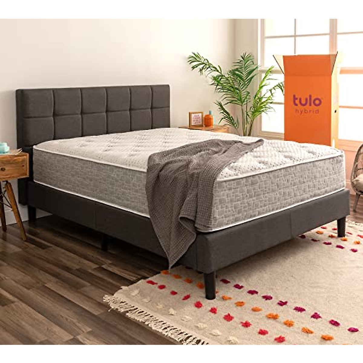 Tulo by Mattress Firm | 13 INCH Memory Foam Plus Coil Support Hybrid Mattress | Bed-in-A-Box | MED Firm Comfort | King