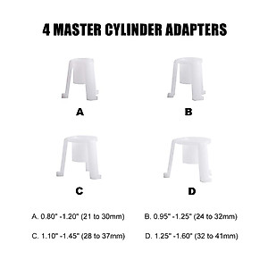 JIFETOR Pneumatic Vacuum Brake and Clutch Fluid Bleeder Tool Kit, Car Truck Motorcycle Brake Oil Change Set with Extractor and Refill Bottle, 4 Master Cylinder Adapters, 2 Air Quick Plugs