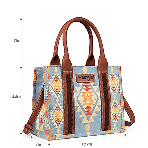 Wrangler Tote Bag for Women Western Shoulder Purses Boho Aztec Satchel Hobo Handbags WG2202-8120BR
