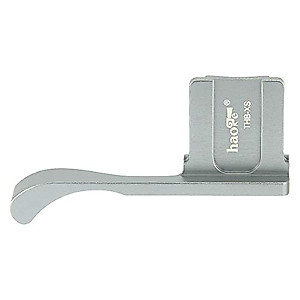 Haoge THB-XS Metal Hot Shoe Thumb Up Rest Hand Grip for Fujifilm Fuji FinePix X-E4 X100F X-100F X-Pro2 XPro2 X-Pro3 XPro3 Camera Accessories Silver