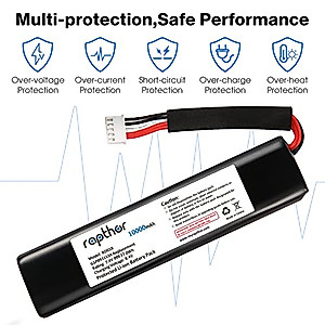 rapthor 10000mAh Replacement Battery for JBL Xtreme Bluetooth Speaker fits JBL GSP0931134 High Capacity Li-Polymer Replacement Battery with DIY Tools