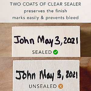 Back40Life Wooden Kids Growth Chart Ruler for Boys and Girls (The Establishment) - Dark Walnut