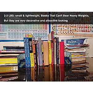 AMOYSTONE 1Pair Teal Agate Bookends Crystal Geode Book Ends 2-3 LBS with Anti-Slip Rubber Bumpers, Holder Small Books