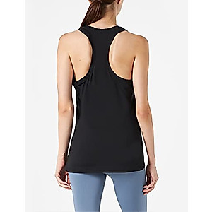 Amazon Essentials Women's Tech Stretch Racerback Tank Top (Available in Plus Size), Pack of 2, Black, Medium