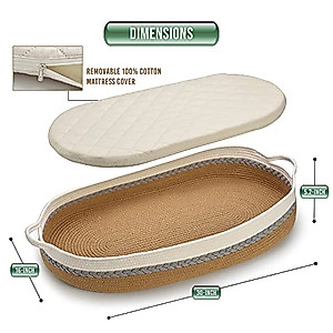 Oakrist Baby Changing Basket - Moses Table Topper – Includes Thick Foam Pad, Removable Waterproof Mattress Cover and Soft Gender-Neutral Muslin Sheet - Diaper Changing Station