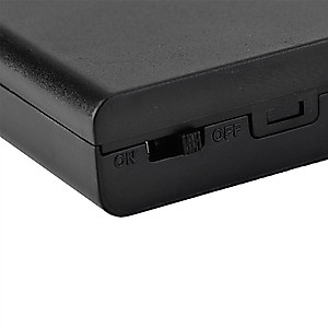 Zerone 12v Battery Pack, 8-Slot Battery Holder AA Battery Clip Holder Box Case with On/Off Switch, Plastic 12V Cell AA Battery Storage Box with ON/Off Switch with Wire & Cover